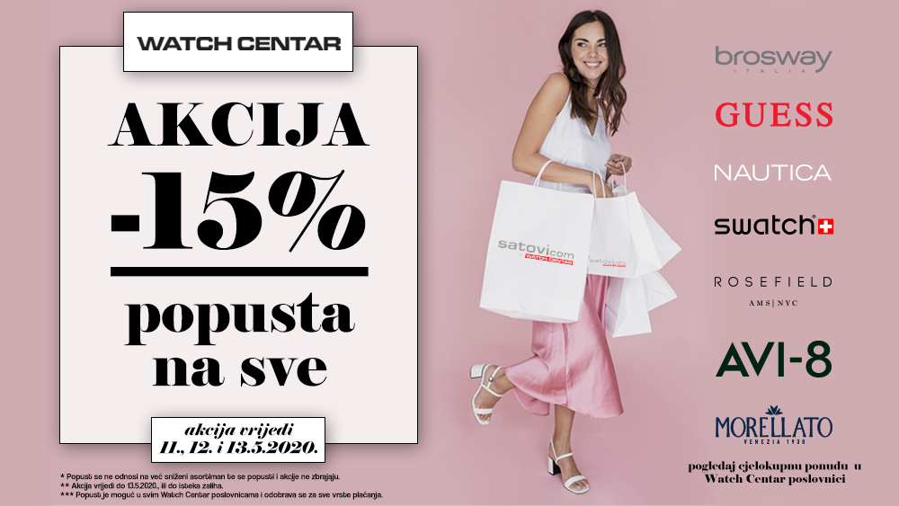 Akcija -15% popusta na sve | Dalmare Shopping Centar